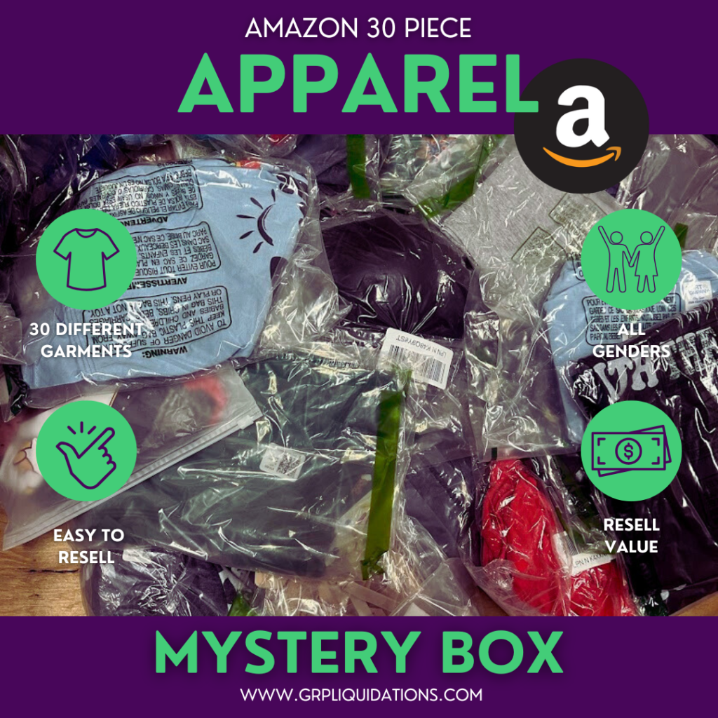 Amazon Clothing Mystery Box - 30 to 35 Apparel Items | GRP Liquidations ...