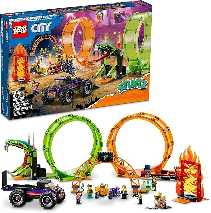 LEGO City Stuntz Double Loop Stunt Arena Set(BF) – GRP Liquidations