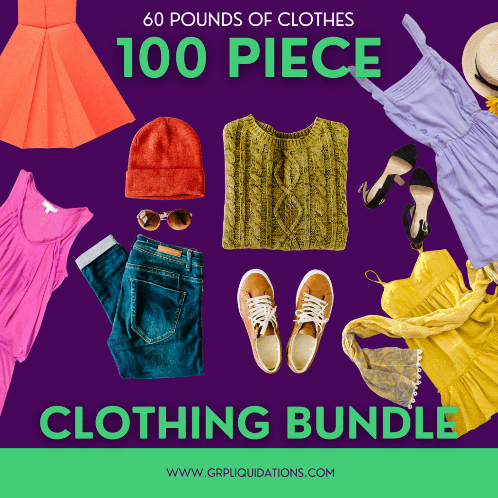 100 Count Clothing Bundle | GRP Liquidations - America's #1 Mystery Box